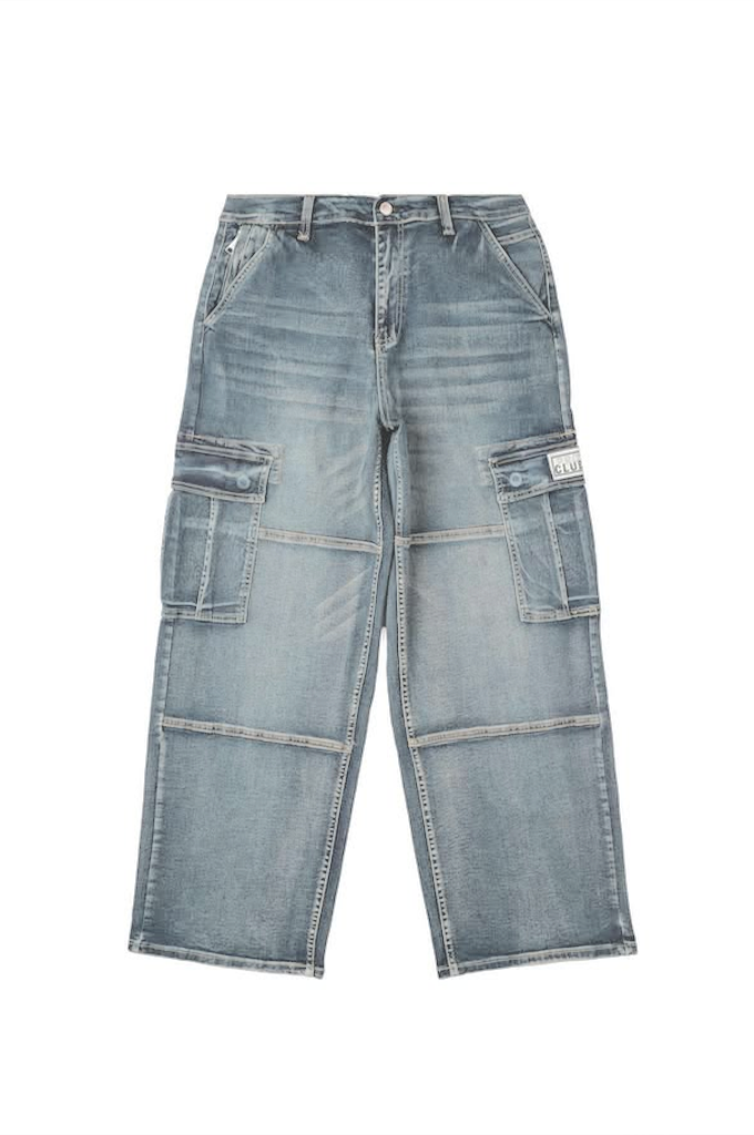 Pro Club Men's Heavyweight Baggy Fit Denim Cargo Pants – Mainland Skate ...