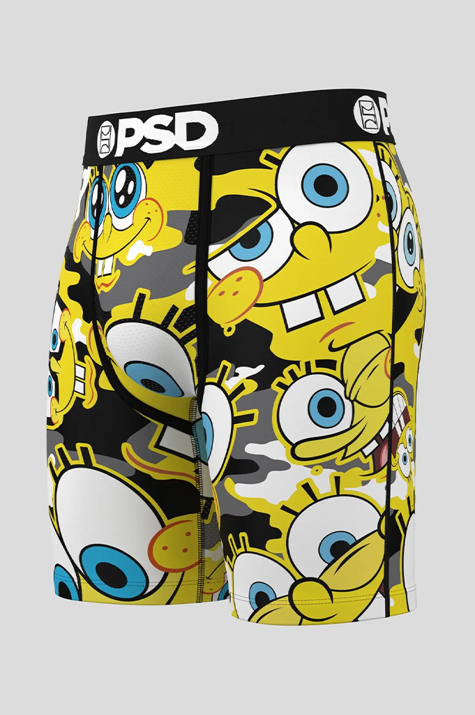 PSD Spongebob Squarepants Camo Boxer Brief Underwear – Mainland Skate ...
